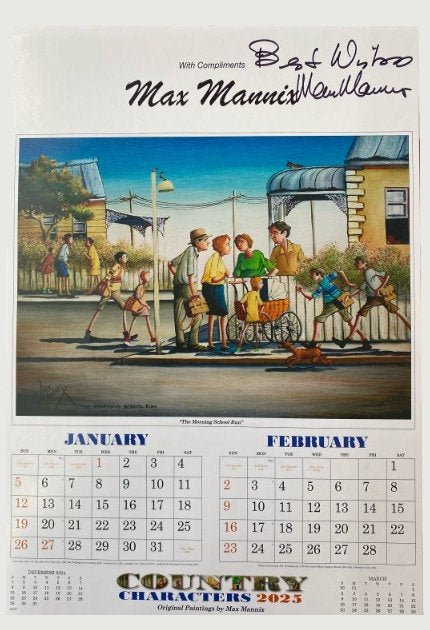 2025 Max Mannix Calendar – Max Mannix Australian Artist