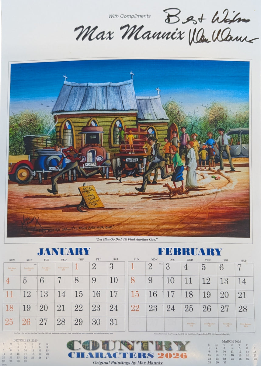 2026 Max Mannix Calendar – Max Mannix Australian Artist